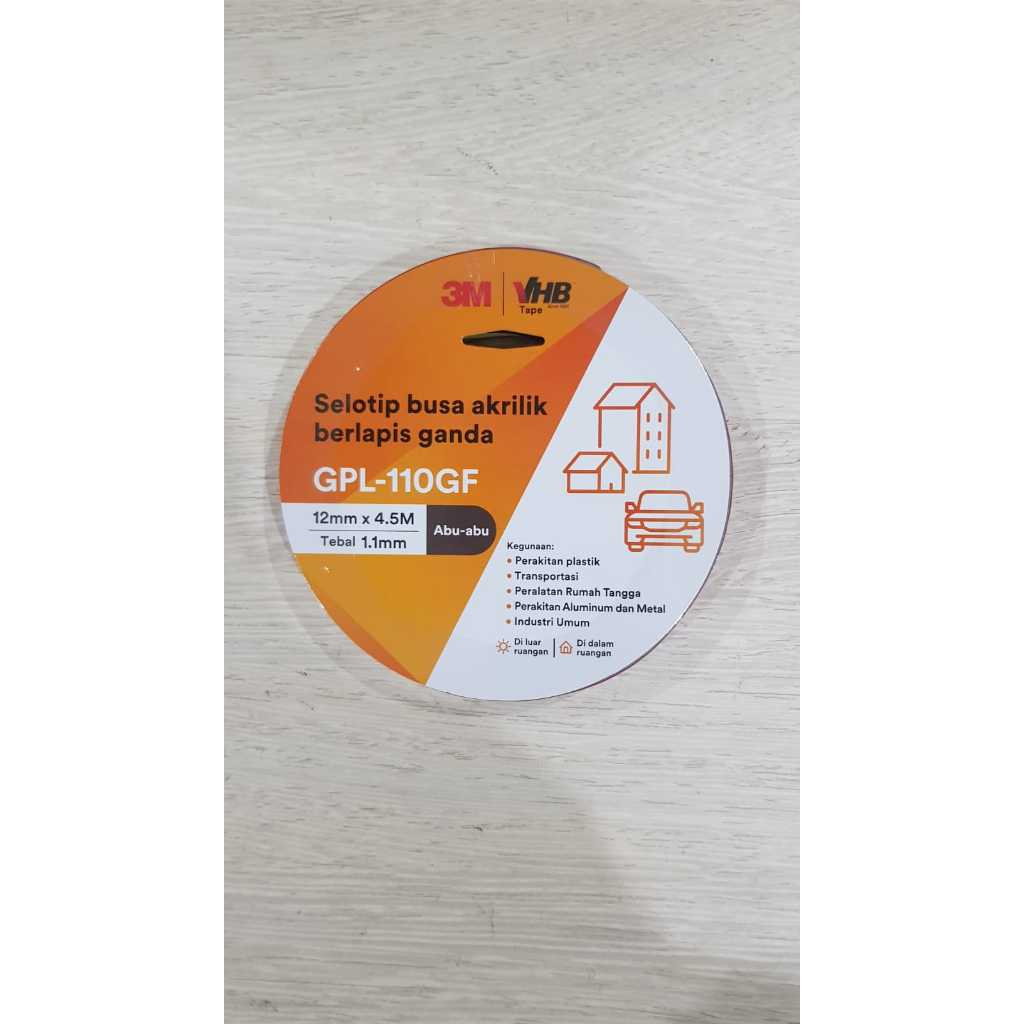 Jual Double Tape BUSa 3M VHB 12mm x 4.5m foam tape | Shopee Indonesia
