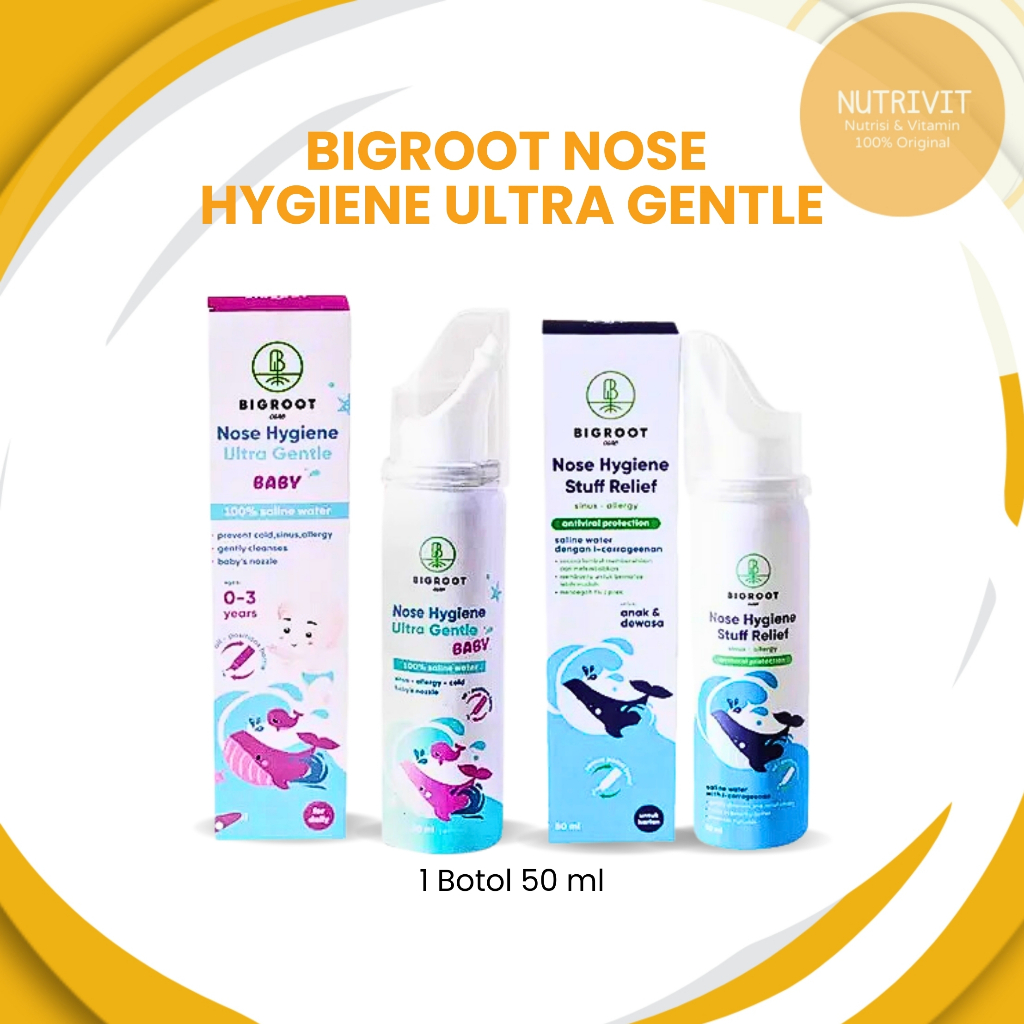 Jual Bigroot Nose Hygiene Ultra 50 ml Semprot Hidung Pilek BABY / ANAK ...