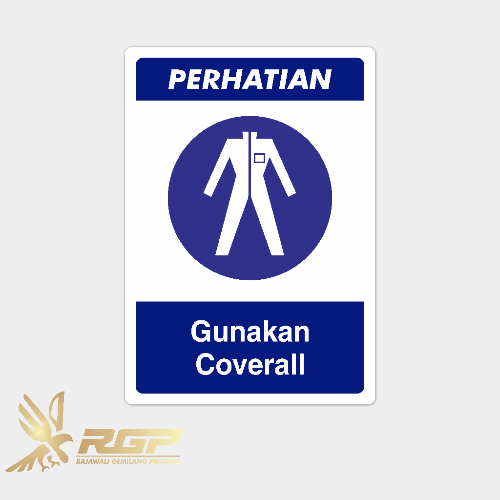 Jual Rambu APD Gunakan Coverall - Plat Alumunium 1.2mm | Shopee Indonesia