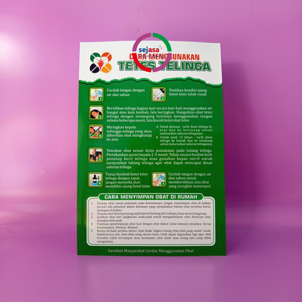 Jual Poster Cara Menggunakan Tetes Telinga | Poster PIO | Poster ...