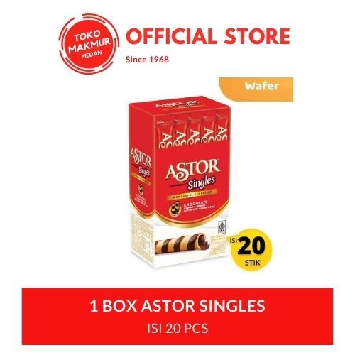 Jual 1 BOX ASTOR SINGLES WAFER 12.5 GR ISI 20 PCS | Shopee Indonesia