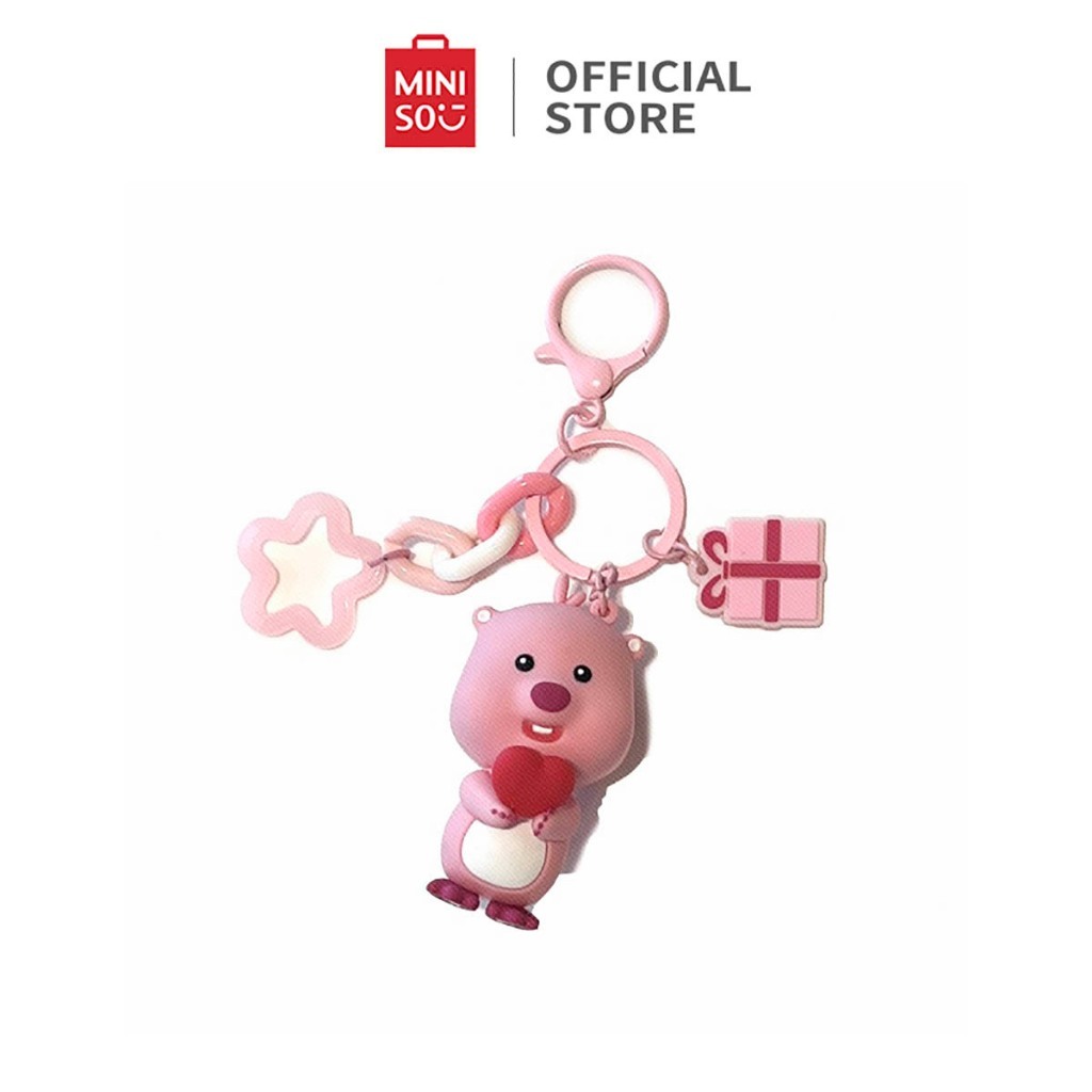 Jual MINISO TOY - Miniso x Zanmang Loopy Collection Heart Keychain ...