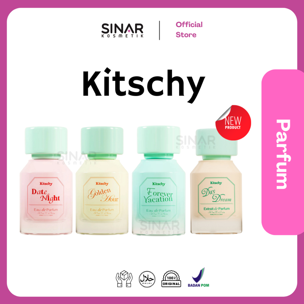 Jual Kitschy Eau De Parfum 50ml | 30ml Lovers - Blush - Tears | Date ...