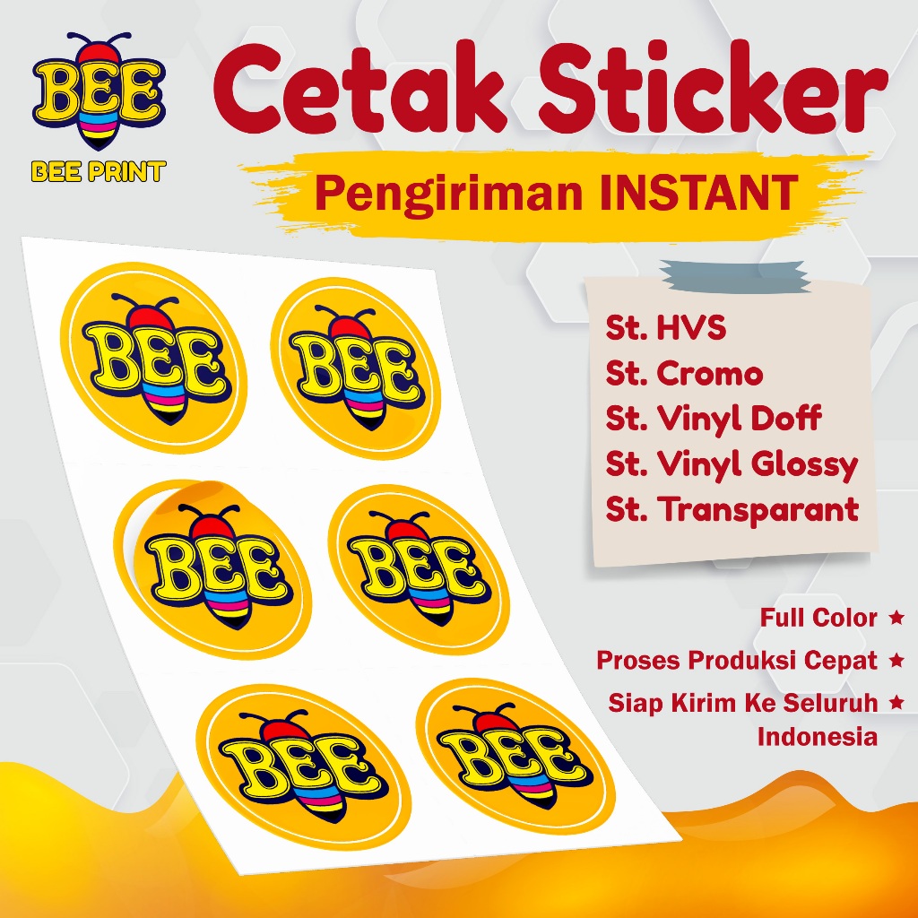 Jual PRINT STIKER A3+ CUTTING / CETAK STICKER A3 / STICKER LABEL ...