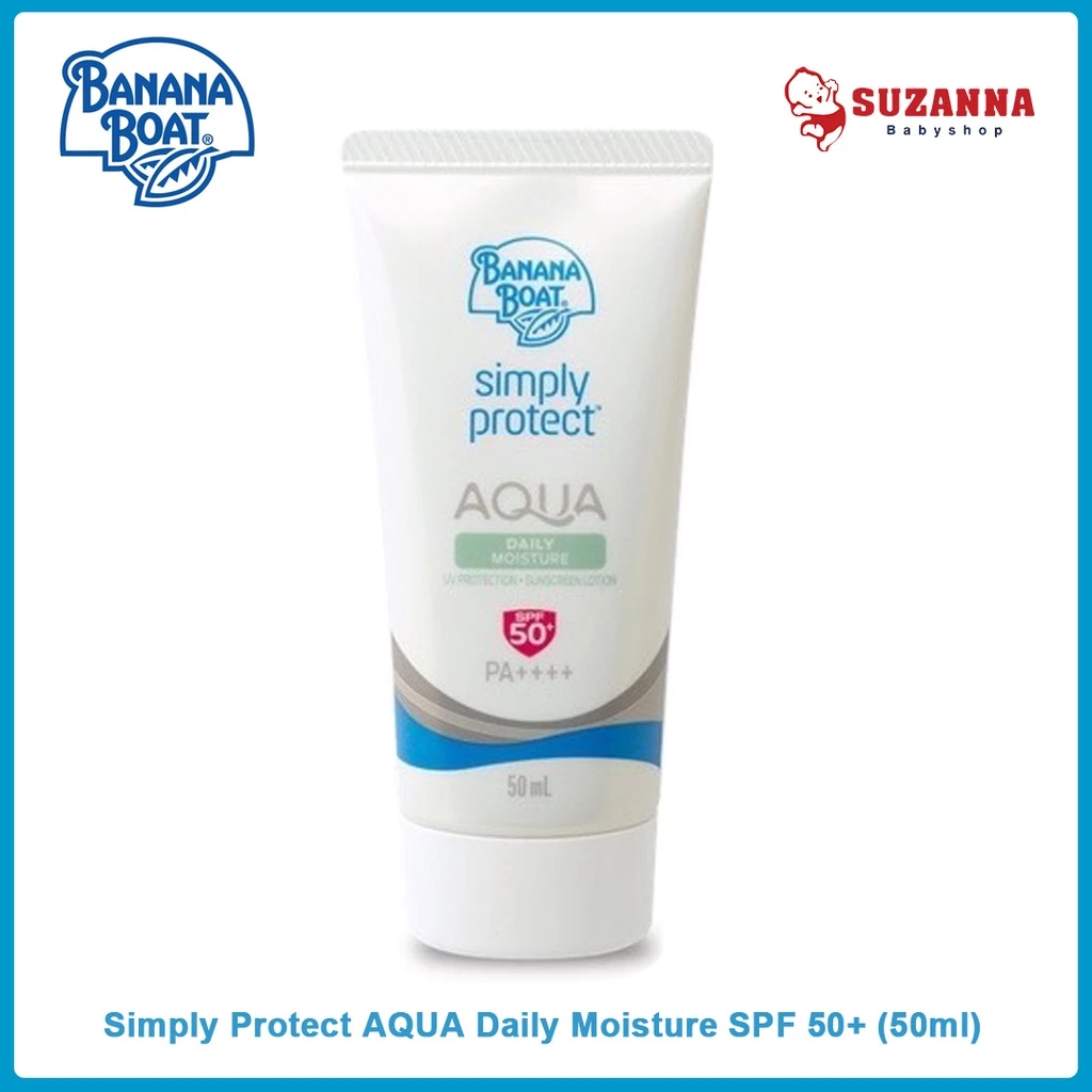 Jual Banana Boat Simply Protect Aqua Daily Moisture SPF 50+ (50ml) | Shopee Indonesia