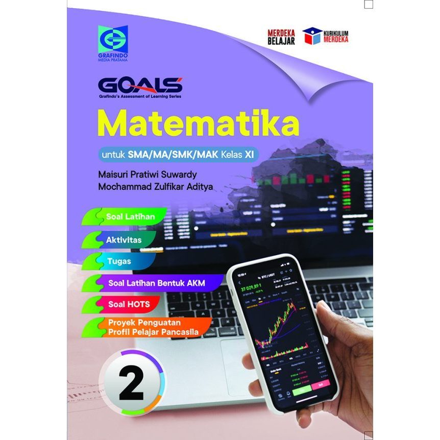 Jual GRAFINDO SMA - GOALS Matematika SMA/MA/SMK/MAK Kelas 11 KURIKULUM MERDEKA | Shopee Indonesia