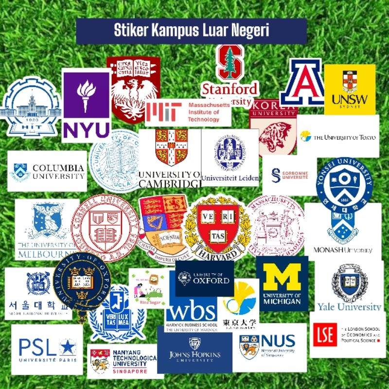 Jual Stiker Mini 4x4 Kampus Luar Negeri Harvard Yonsei SNU Cambridge ...