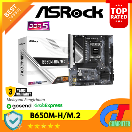Jual ASROCK B650M HDV/M.2 (Socket AM5) | Shopee Indonesia