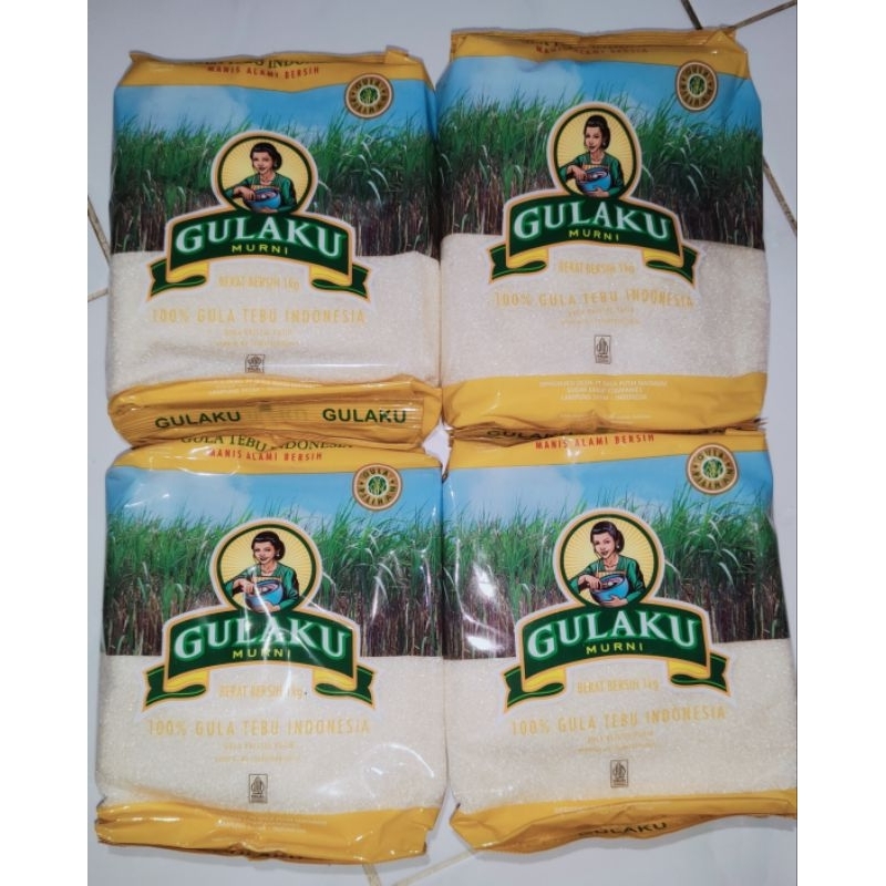 Jual GULA PASIR KEMASAN MERK GULAKU (KUNING)1kg I ASLI MERK GULAKU ...