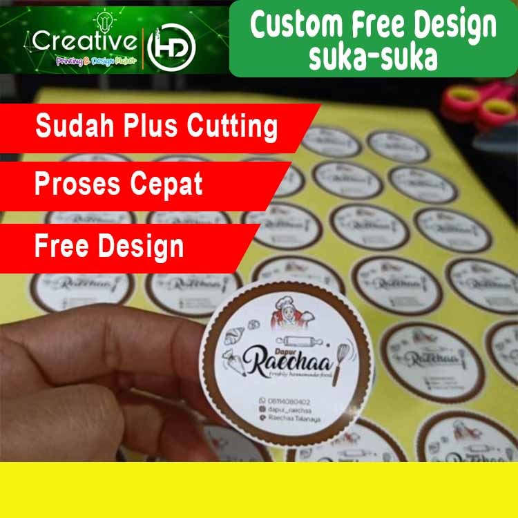 Jual Label sticker produk + cutting | Shopee Indonesia