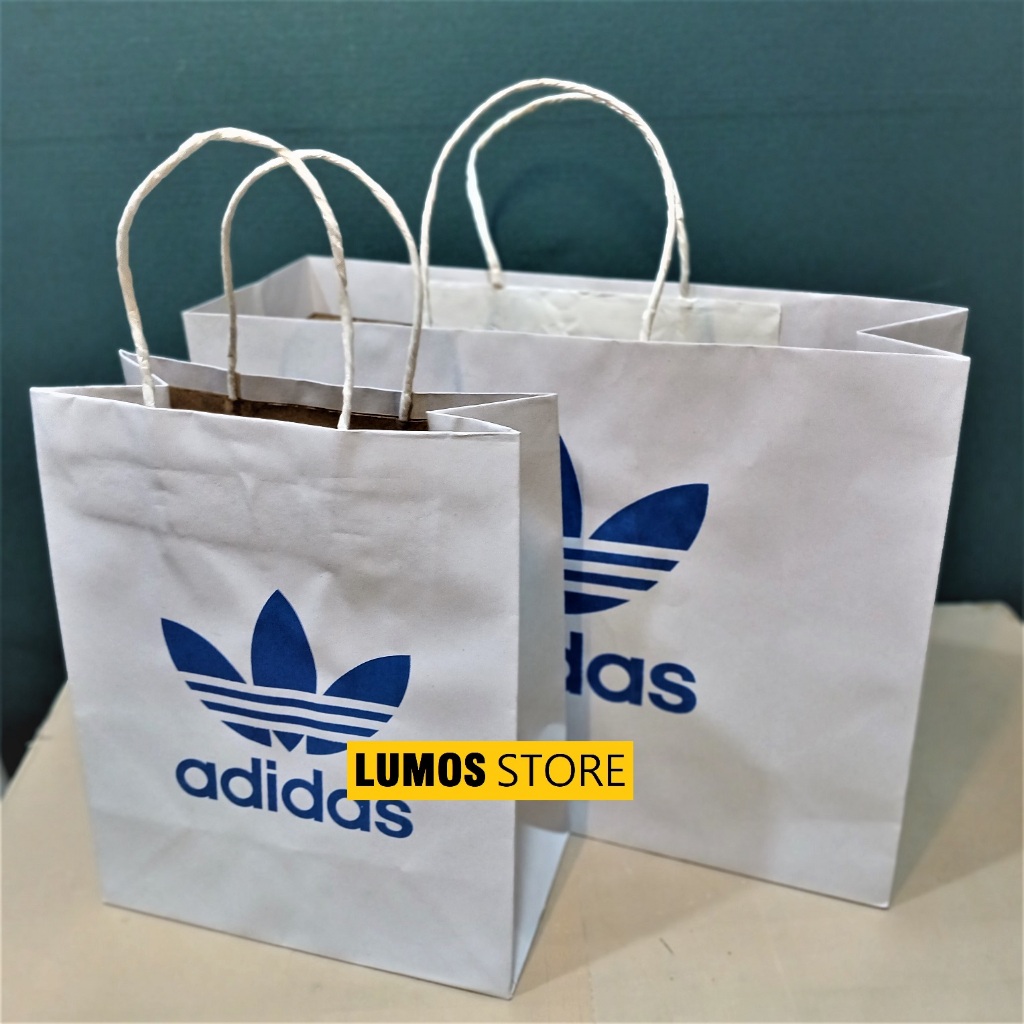 Jual Paper bag kado Adidas Putih 2 sisi | Shopee Indonesia