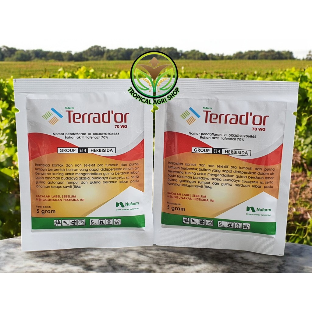 Jual HERBISIDA TERRADOR 70 WG ISI 5 GR PEMBASMI GULMA PAKIS BERKAYU ...