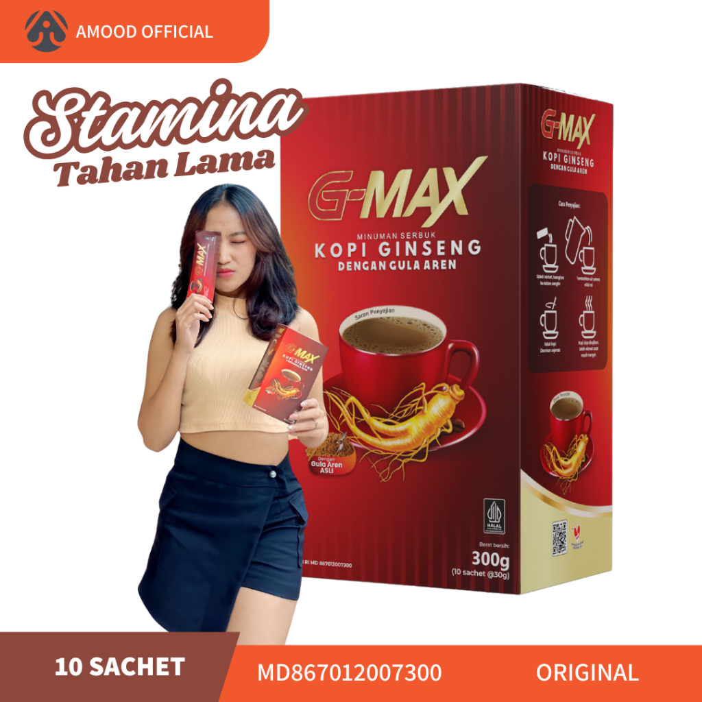 Jual KOPI G MAX Original Kopi Stamina Pria Dewasa Ginseng Kopi Penunjang Performa | Shopee Indonesia