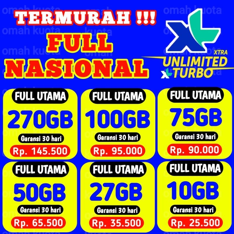 Jual PAKET INTERNET XL PROMO KUOTA EXTRA COMBO FLEX S , M, S+,M+,L,XL ...