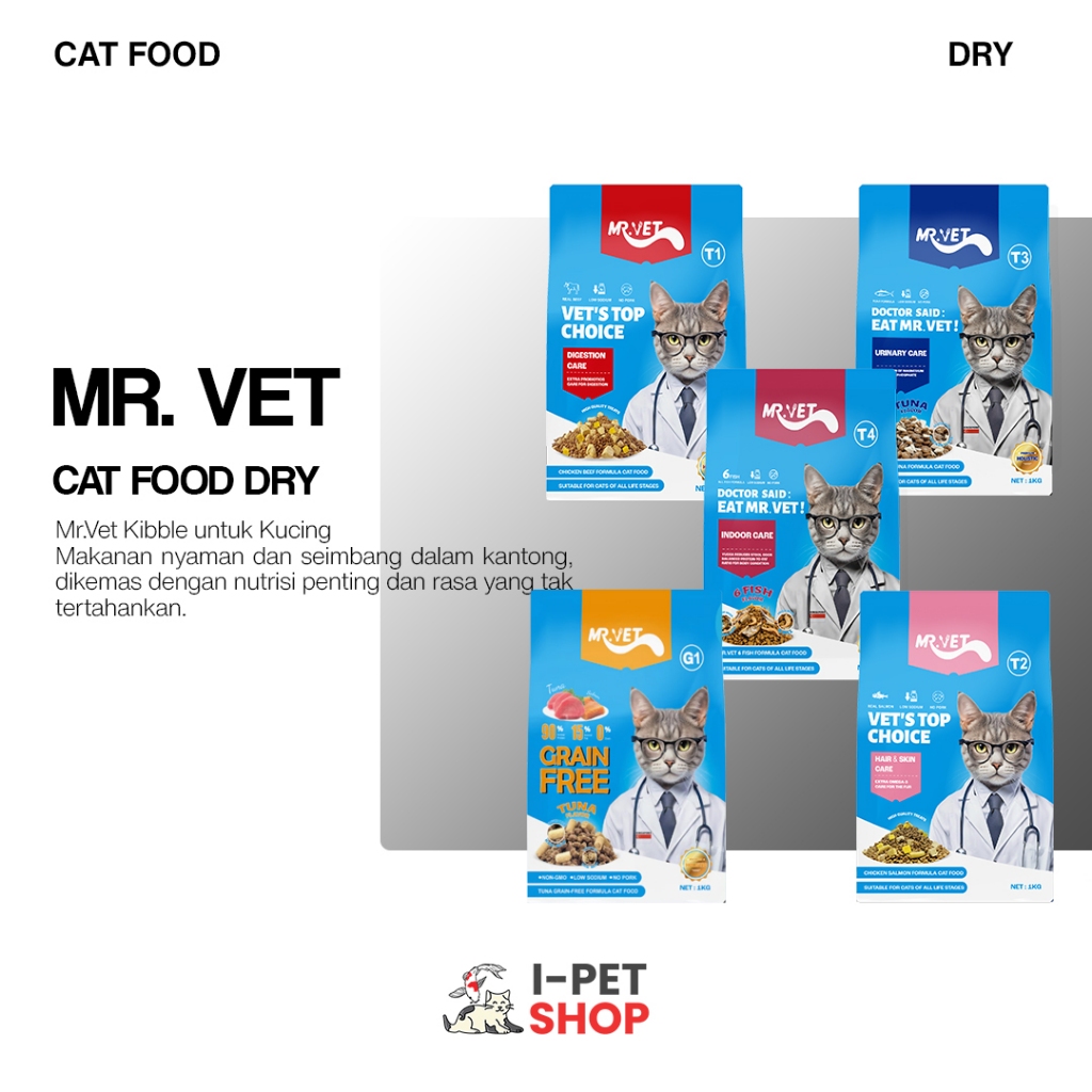 Jual Mr.Vet Dry Food Functional 1kg | Shopee Indonesia