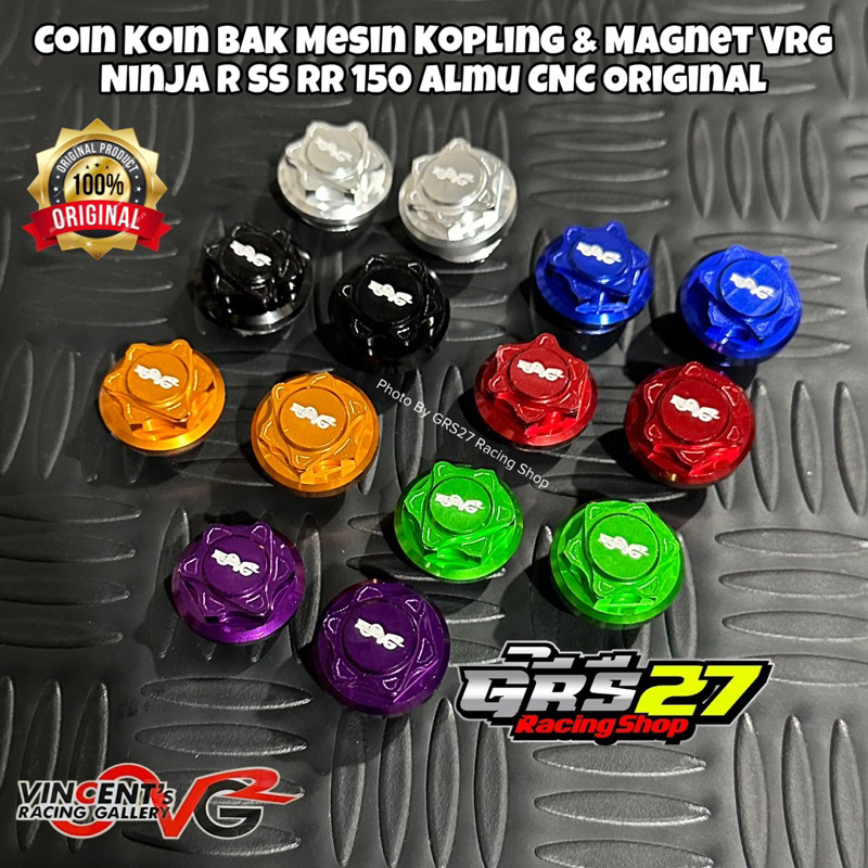 Jual DUO CAP COIN KOIN BAK MESIN KOPLING DAN MAGNET VRG NINJA R SS RR ...