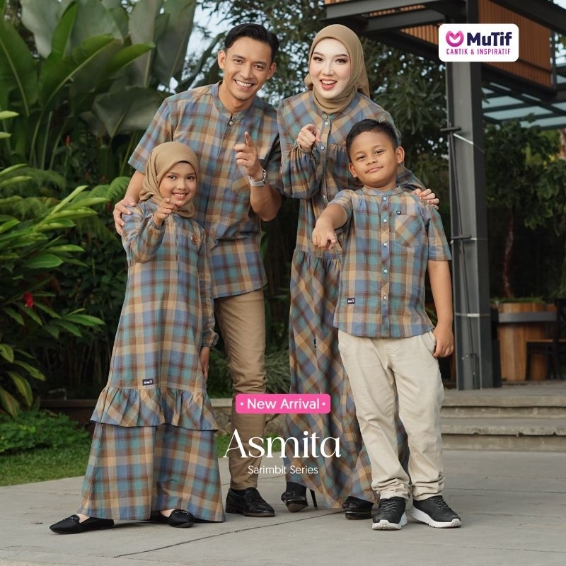 Jual Sarimbit Keluarga Gamis Asmita Koko Aksa Tosca Taupe By Mutif ...