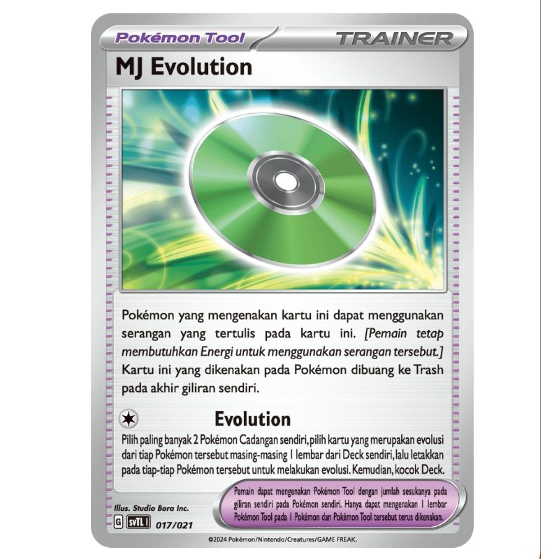 Jual MJ Evolution 017/021 - Pokemon Tool - Pokemon TCG Indonesia | Shopee Indonesia