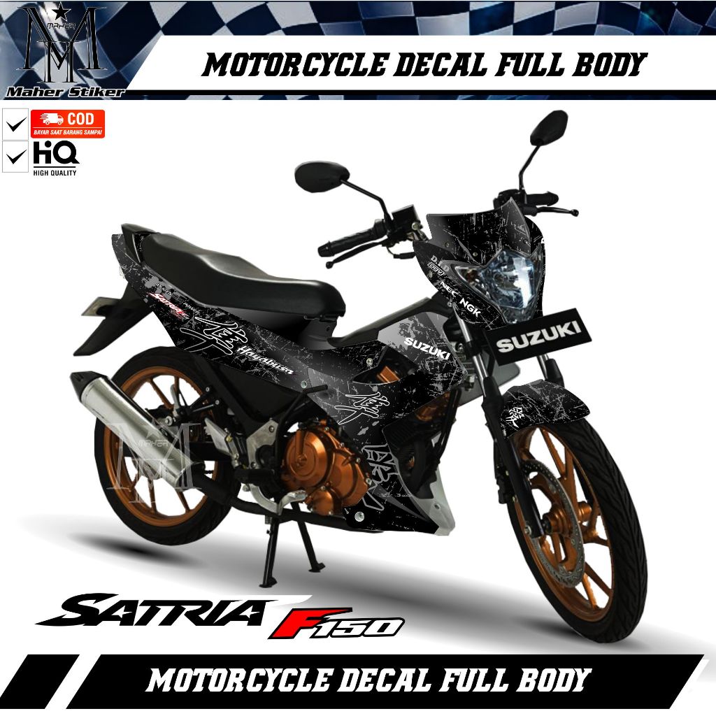 Jual Decal Full Body Motor Satria fu Facelift Variasi Hayabusa | Shopee ...