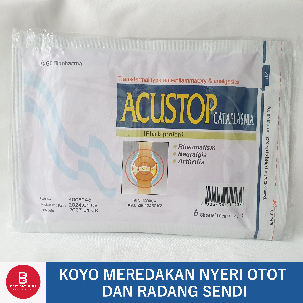 Jual KOYO ACUSTOP CATAPLASMA PLASTER PEREDA NYERI / ACUSTOP KOYO READY ...