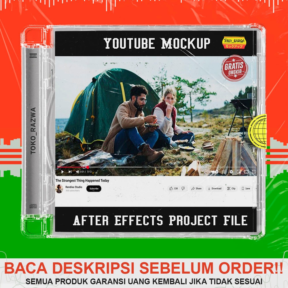Jual After Effects Project File - Youtube Mockup - New Interface ...