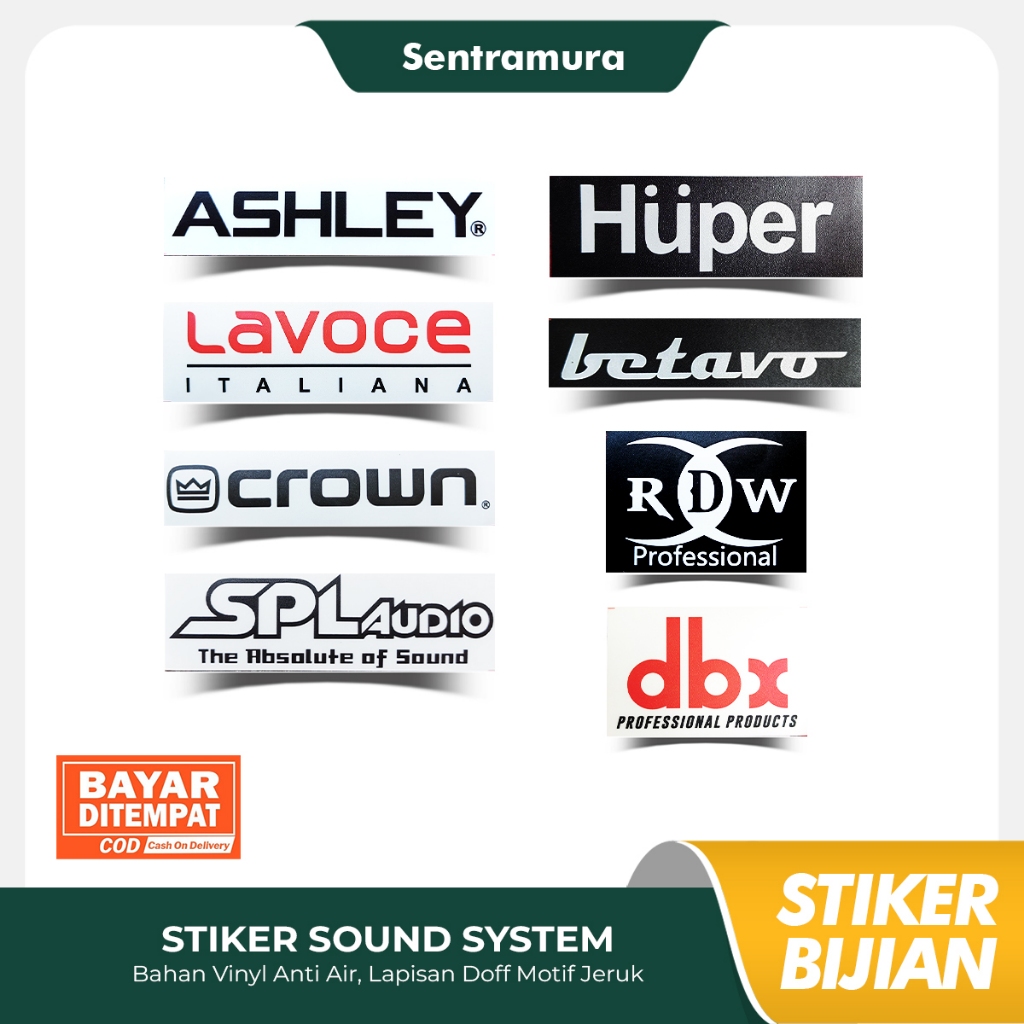 Jual Sticker Sound System (BIJIAN) - BOSE RDW SPL AUDIO | Shopee Indonesia