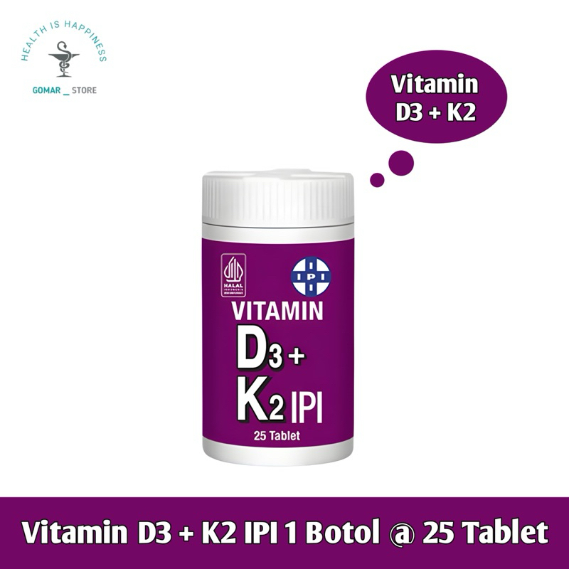 Jual Vitamin D3 + K2 ipi @25tablet | Shopee Indonesia