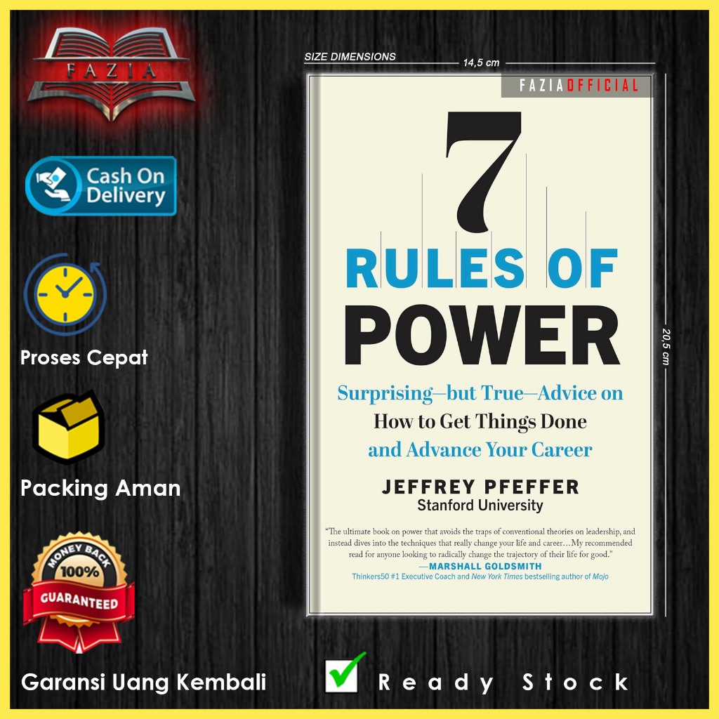 Jual 7 Rules of Power by Jeffery Pfeffer (English/Indonesia) | Shopee ...