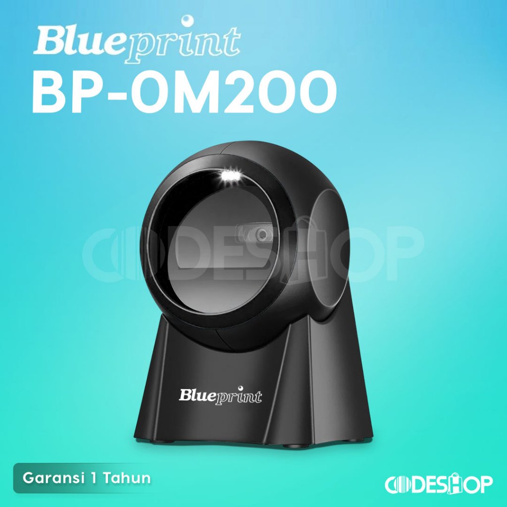 Jual Blueprint BP-OM200 Barcode Scanner Scan 1D 2D QR Code Auto Sense ...