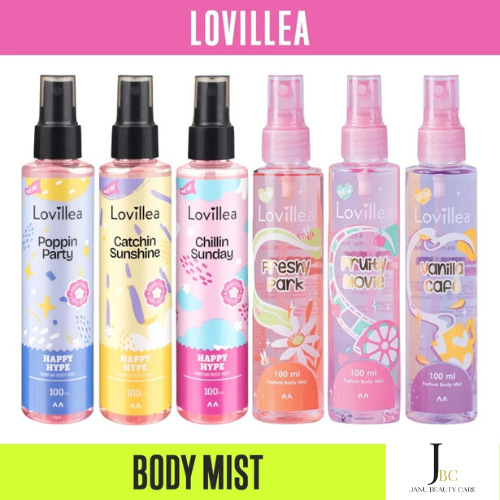 Jual Lovillea Parfum Body Mist 100ml Fruity Movie Freshy Park Vanilla ...