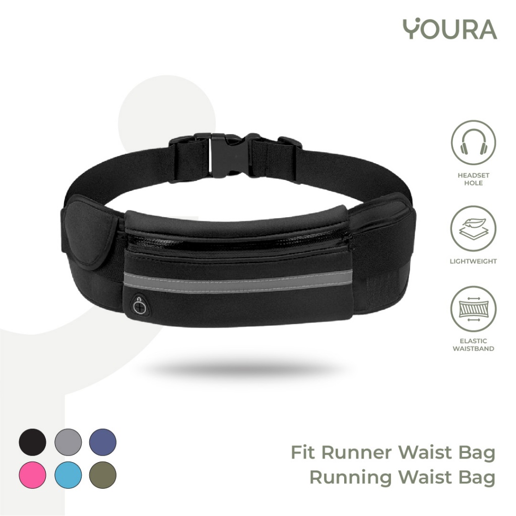 Jual YOURA - Tas Pinggang Olahraga Jogging Waistbag Sport Tas Hp ...