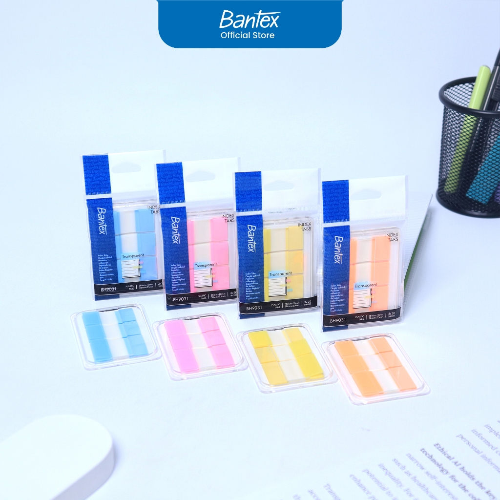 Jual Bantex Penanda Halaman / Index Tab Plastik Multi Color 38x18 mm ...