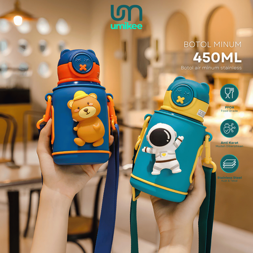 Jual Umikee Botol Minum Anak Stainless 316 Ukuran 450ml Tumbler Anak ...