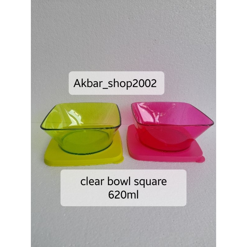Jual Tupperware clear bowl square 1pcs | Shopee Indonesia