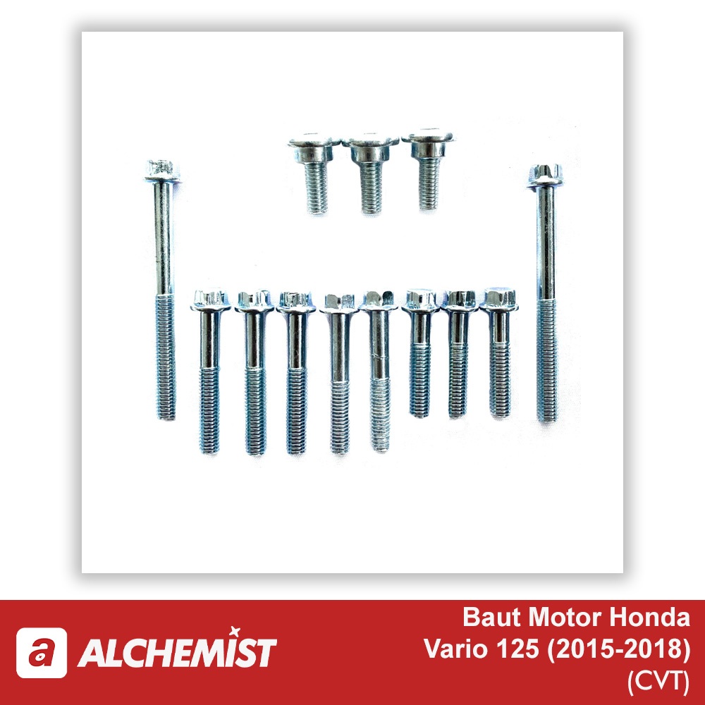 Jual Baut CVT Vario 125 eSP K60 Full Set / Baud Cover CVT Vario 125 eSP ...
