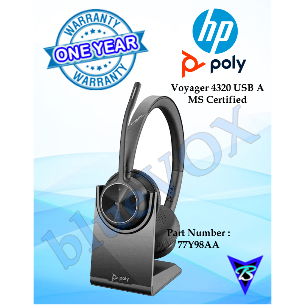 Jual Poly Voyager 4320 Headset USB A (Microsoft teams certified ...