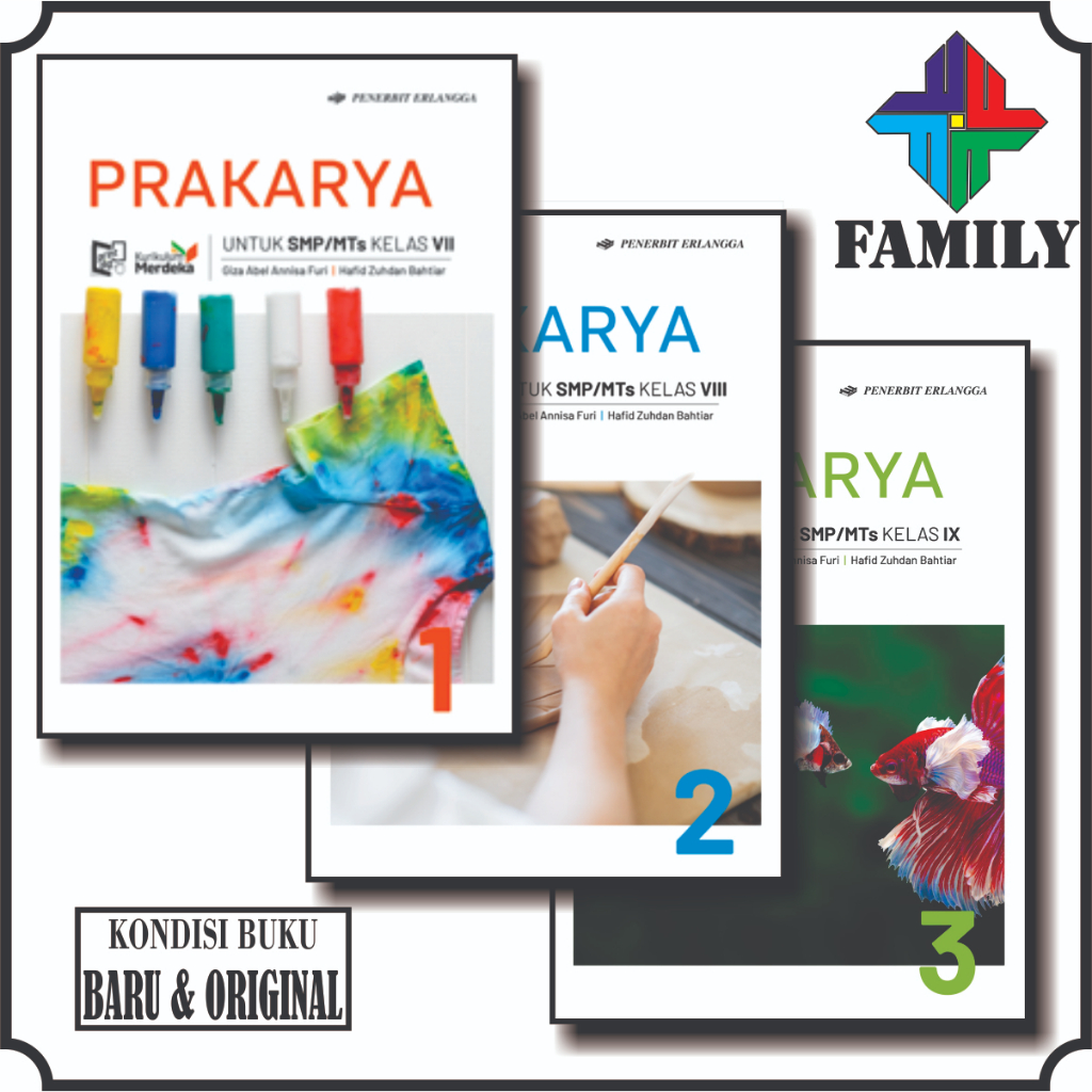 Jual PRAKARYA SMP KLS 7 8 9 KURMER Kurikulum Merdeka Penerbit ERLANGGA ...