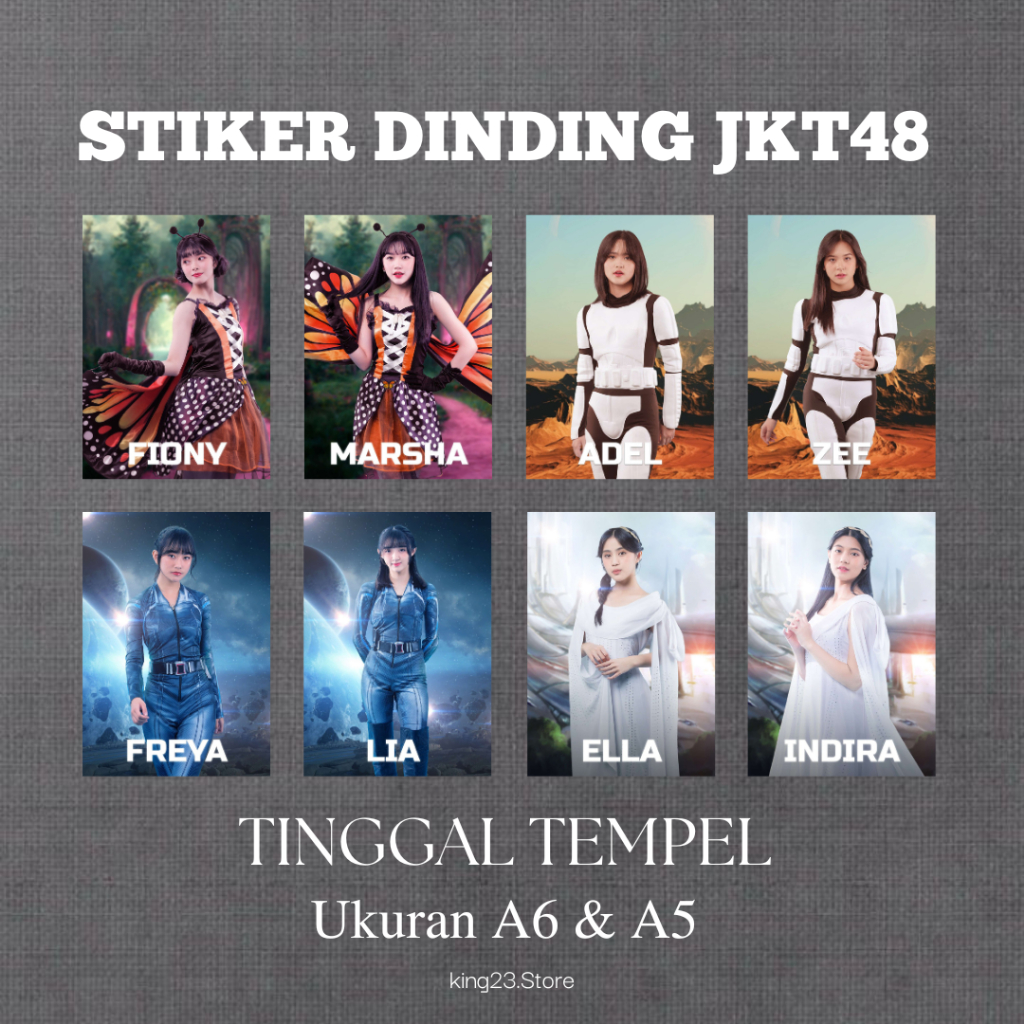 Jual Stiker Dinding Jkt48,Edisi/Tema Alter Universe,Poster Jkt48 Ukuran ...