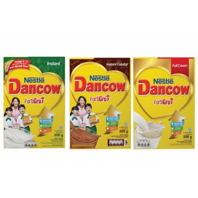 Jual Dancow Fortigrow Dancow Instant Dancow Full Cream Box 195 gr ...