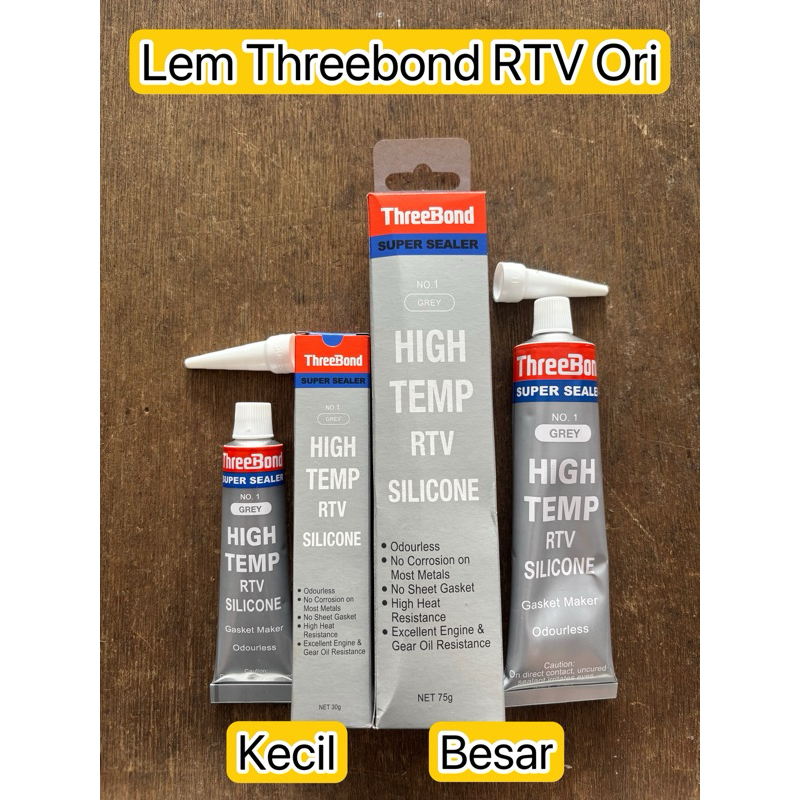 Jual lem threebond RTV original (harga perbiji) / lem gasket threebond RTV hidgh temp ...