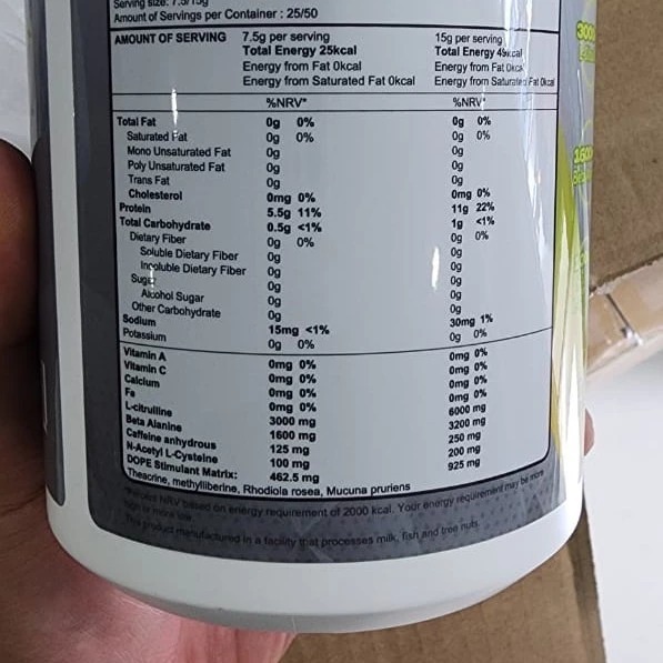Jual Dope Pre Workout Import by Stadius 50 Serving PWO | Shopee Indonesia