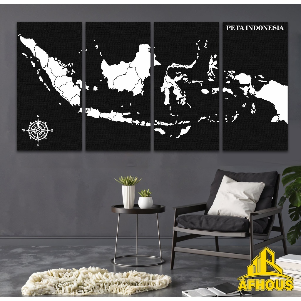 Jual HIASAN DINDING PETA INDONESIA SATU SET HIASAN DINDING AESTHETIC ...