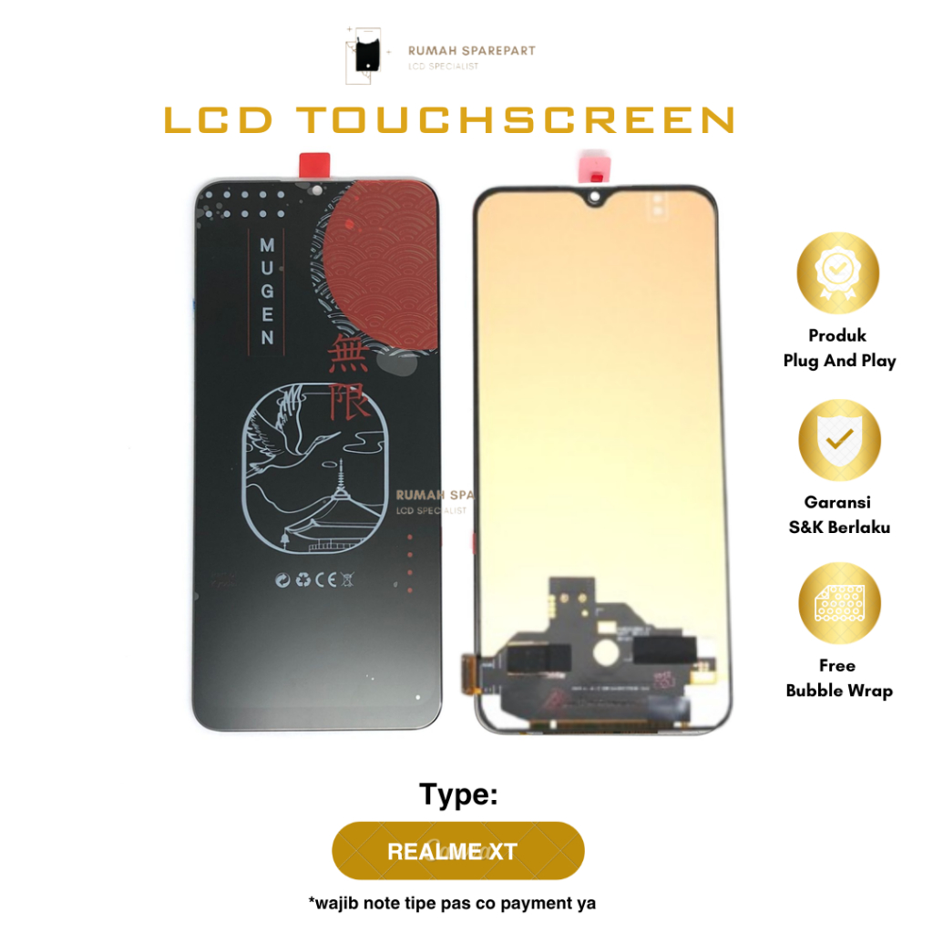 Jual LCD + Touchscreen Realme XT Ori - Fullset | Shopee Indonesia