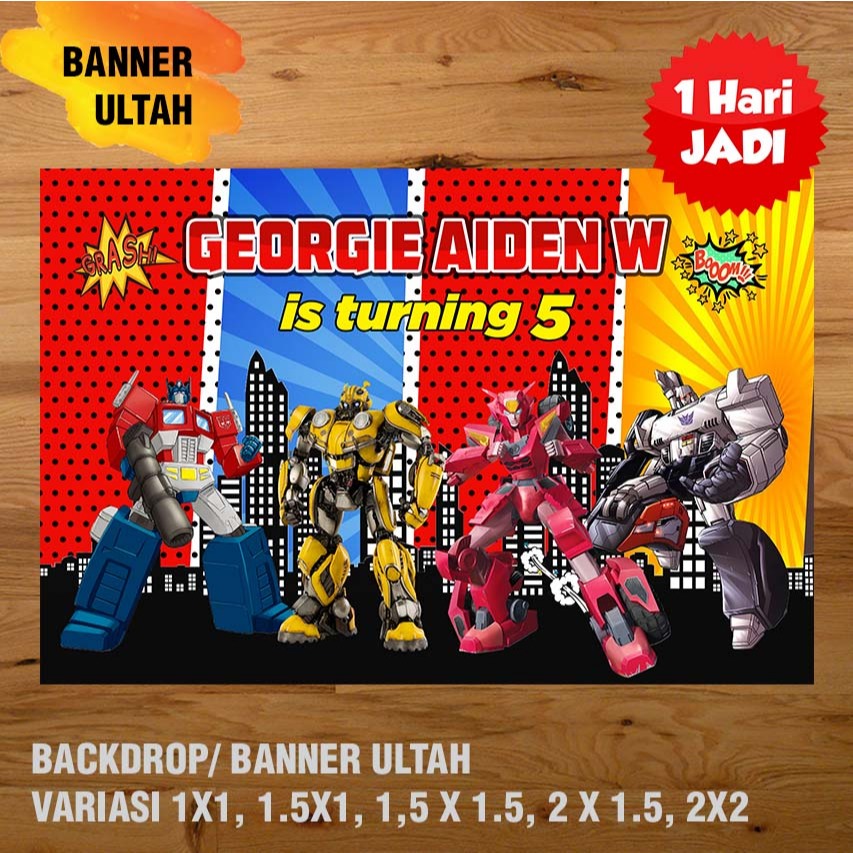 Jual TRANSFORMERS BANNER/ BACKDROP/ SPANDUK ULANG TAHUN UL-TAH | Shopee ...