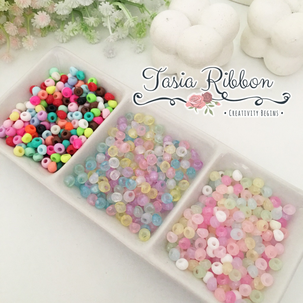 Jual Manik Akrilik Kacang Tetes Mix Color [Manik Kacang Viral] | Shopee ...