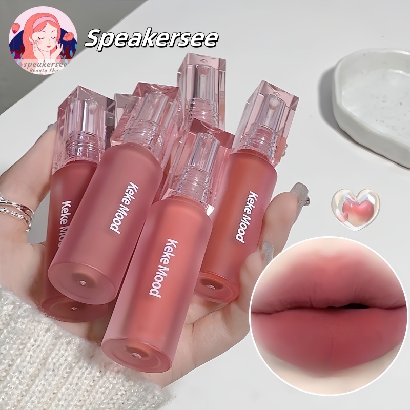 Jual [COD]KEKEMOOD Velvet Water Mist Lip Glaze Pink Silky Smoothing ...