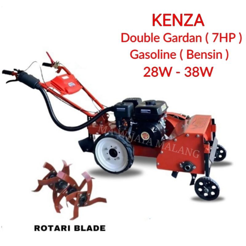 Jual MESIN BAJAK MINI CULTIVATOR KENZA DOUBLE GARDAN 28W - 38W / MESIN ...