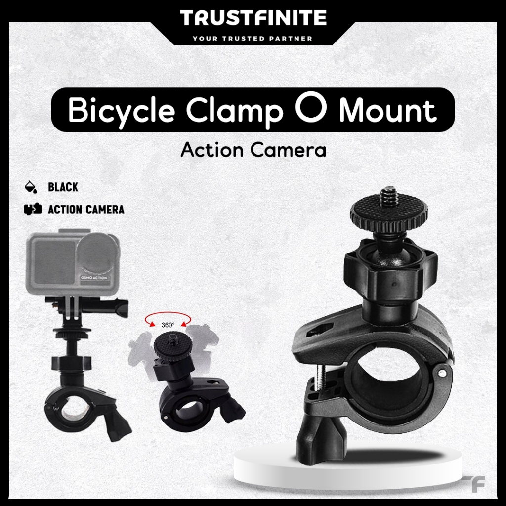 Jual Bike Mount Bicycle Clamp Holder Handlebar O Type for GoPro Hero 12 ...