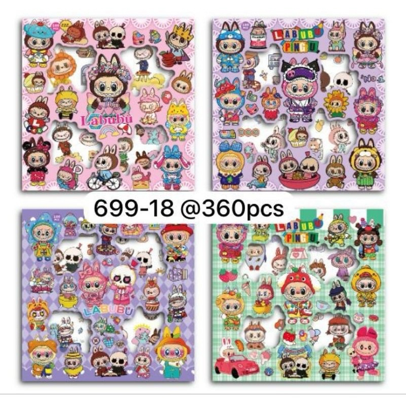 Jual STIKER LABUBU STICKER LABUBU KUROMI CAPYBARA STIKER MOMO LABUBU ...