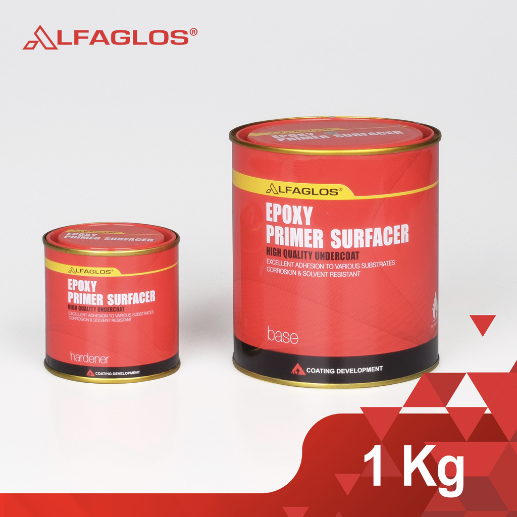 Jual Alfaglos Epoxy Primer Surfacer 1 kg - Army Grey | Shopee Indonesia